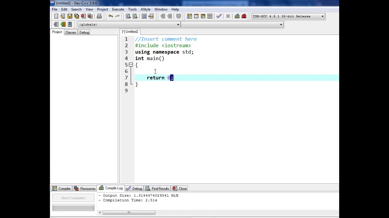 Programming Fundamentals Basic Structure Of C Youtube