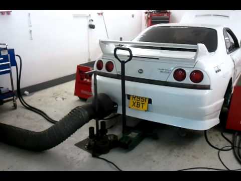 R33 GTST ON A POWER RUN AT THOR RACING - YouTube