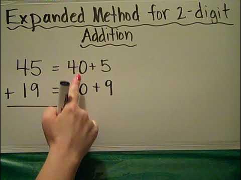 ES 2 Math Expanded Method for 2 Digit Addition - YouTube