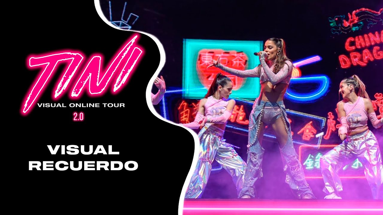 TINI - Recuerdo (Visuales/Backdrop del Festival Summer Tour 2021) - YouTube