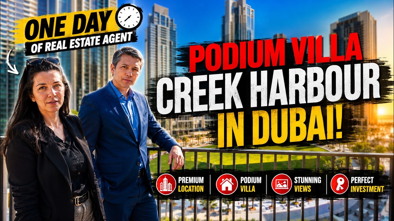 Inside podium villa in Creek Horizon Dubai Creek Harbour - YouTube