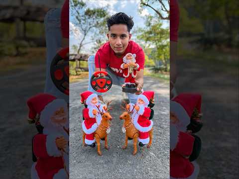 3 ta Rc Santa Claus Sleigh And Reindeer gift Unboxing😍