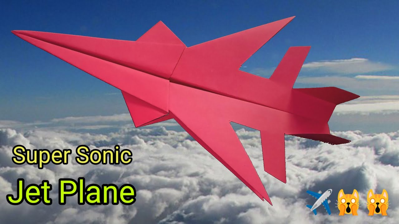 how to make a super sonic paper plane ️how to make a f16 jet fighter ...