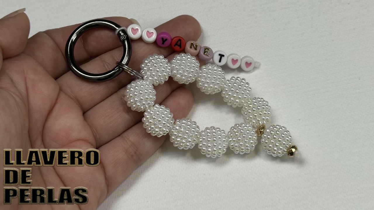LLAVERO DE PERLA PERSONALIZADO - YouTube
