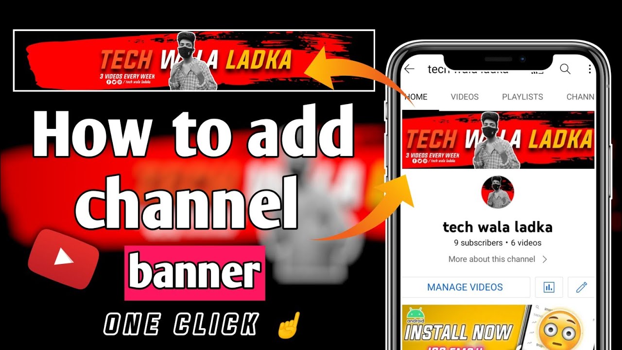 How To Add Channel Banner On YouTube Channel || YouTube Banner Kaise ...