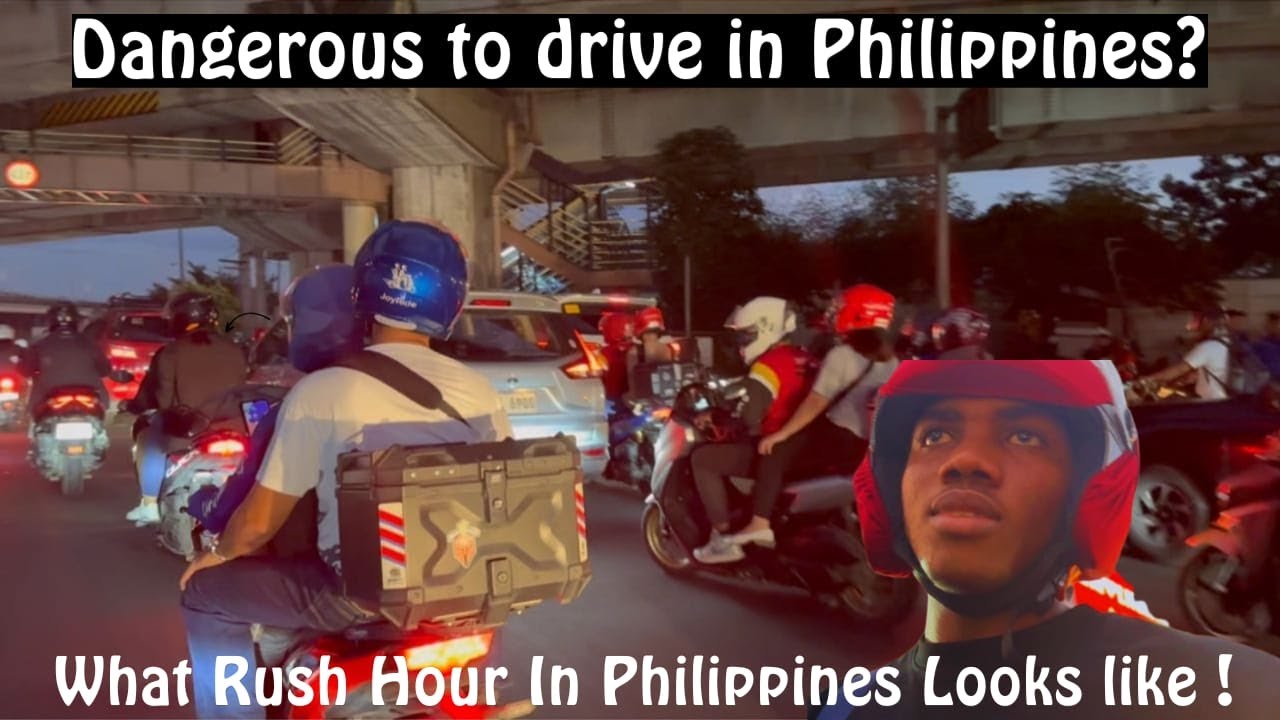 Craziest Rush Hour In Metro Manila Philippines. Risky To Drive Here ...