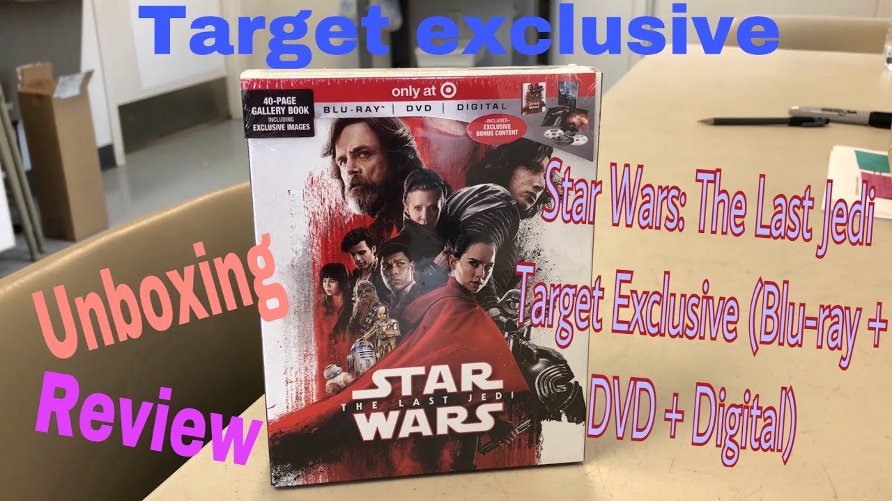 Target Exclusive Star Wars: The Last Jedi Blu-ray + DVD + Digital ...