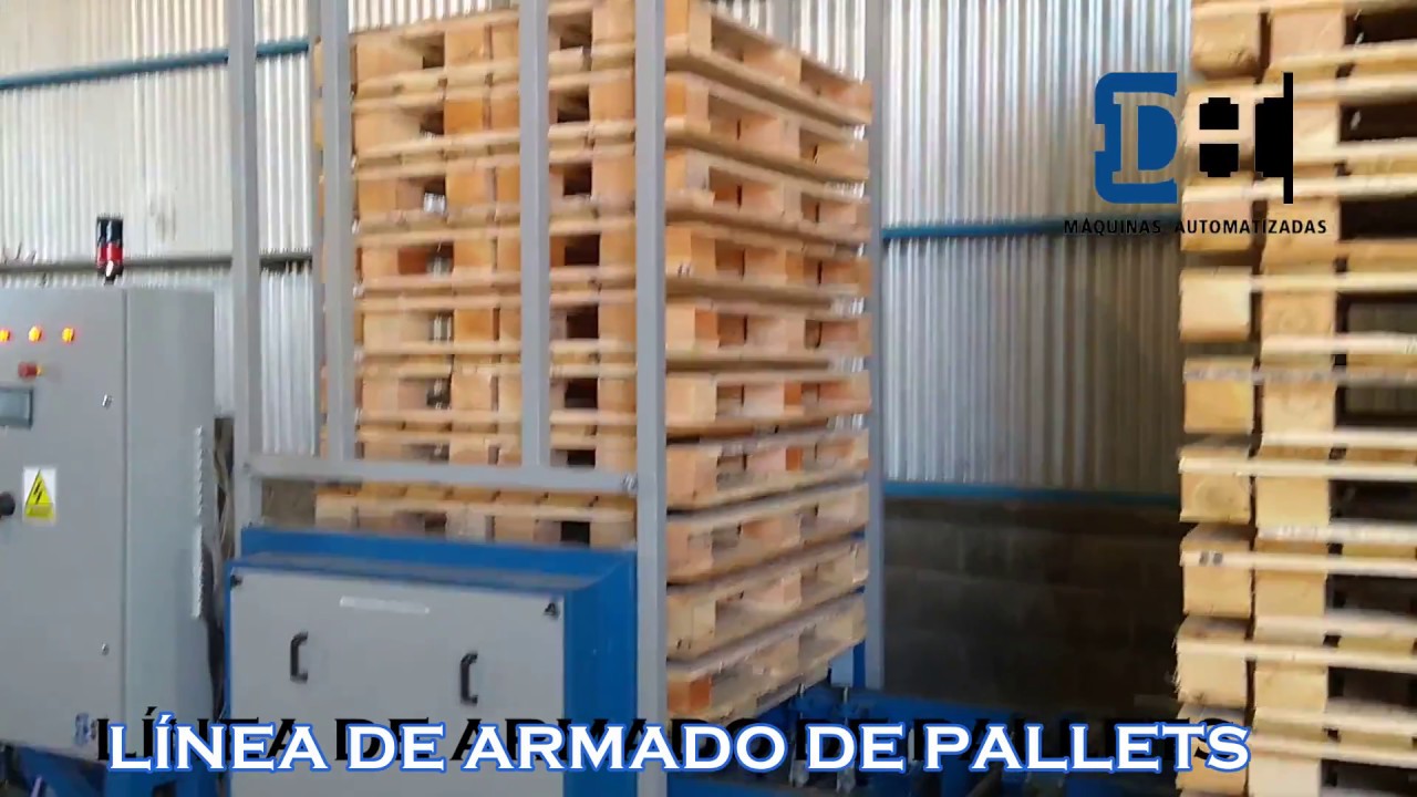 Línea para pallets - DH Máquinas automatizadas - YouTube