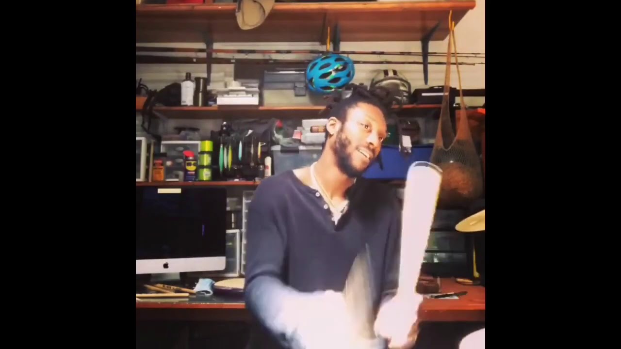 Mike Mitchell practicing at home! Blaque Dynamite on drums - YouTube