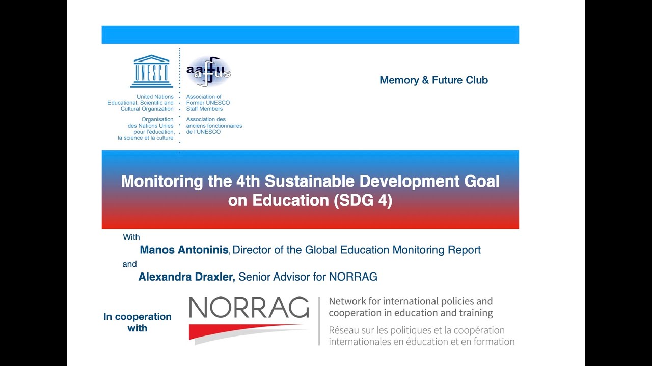 Monitoring the 4th Sustainable Development Goal on Education (SDG 4): a ...