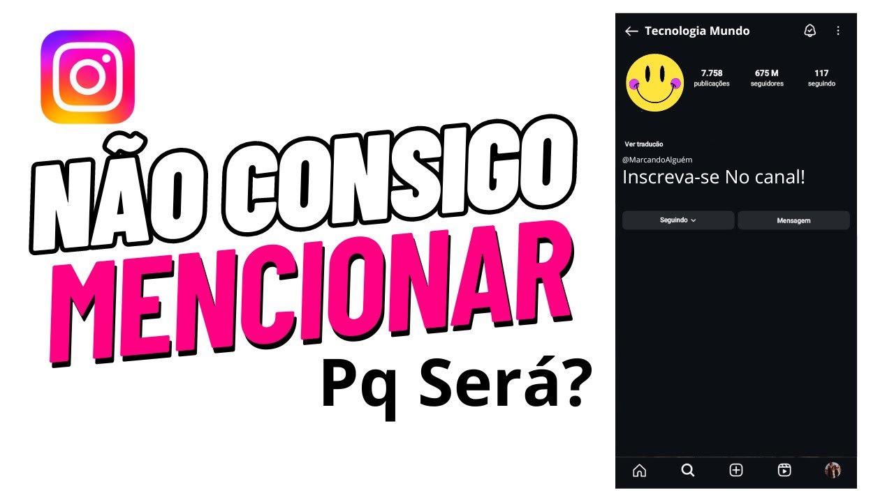 Marco o Arroba Na Bio Do Perfil Do Meu Instagram e Não Fica - YouTube