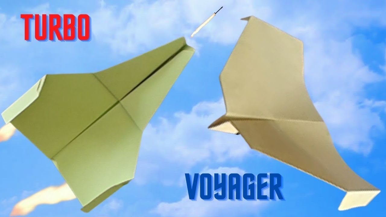 How to Make Turbo And Voyager Paper Airplane? - YouTube