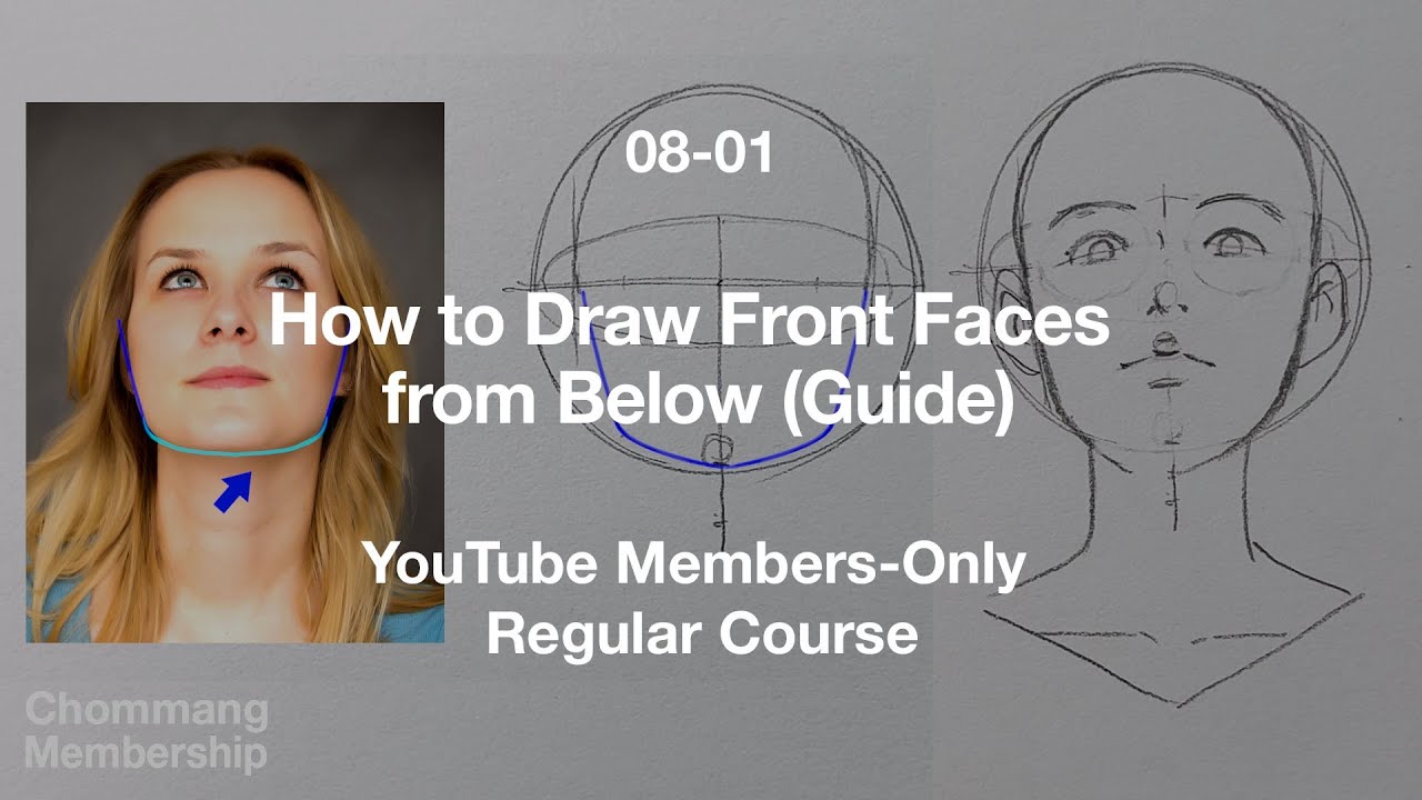 08-01 How to Draw Front Faces from Below (Guide) - YouTube