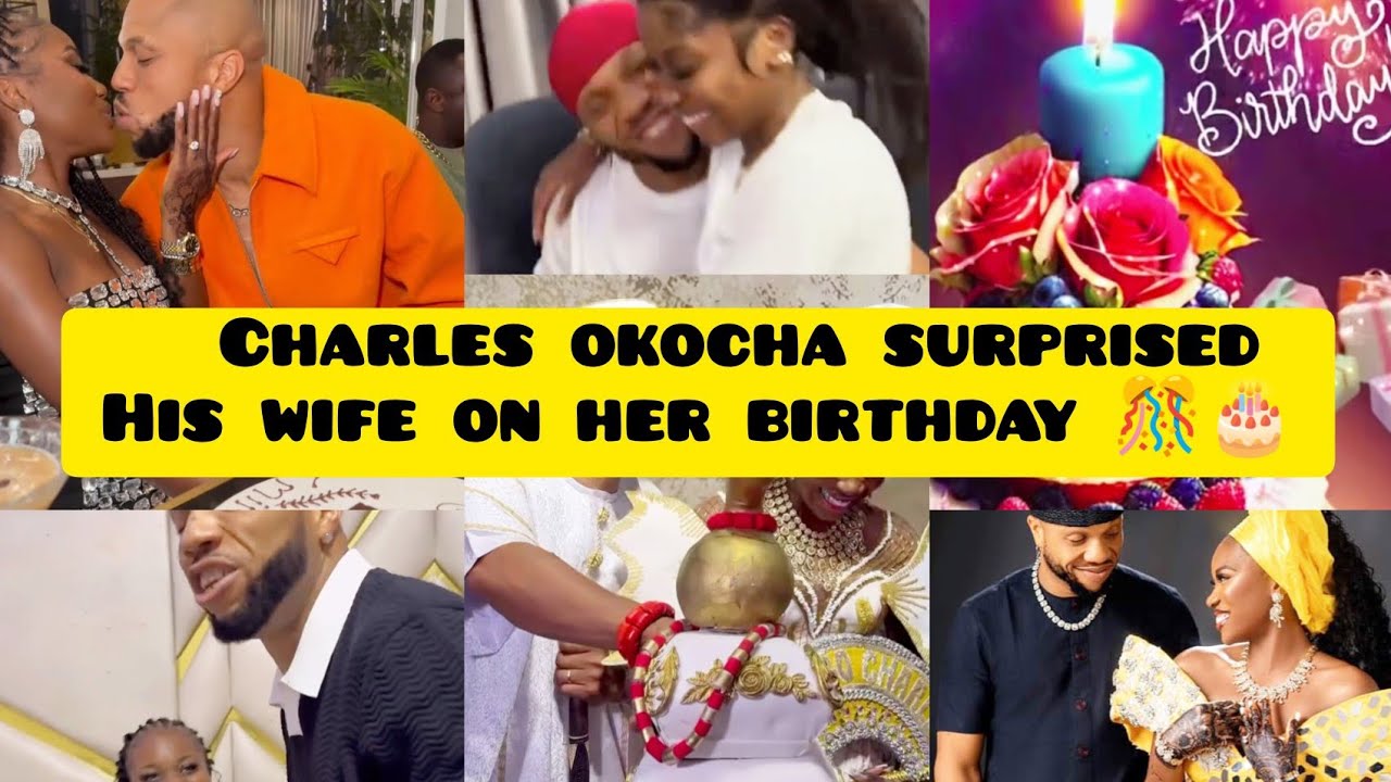 wow! Charles okocha surprised his wife on her birthday 🥳🎂 after a lavish wedding 💒! 700m car ...