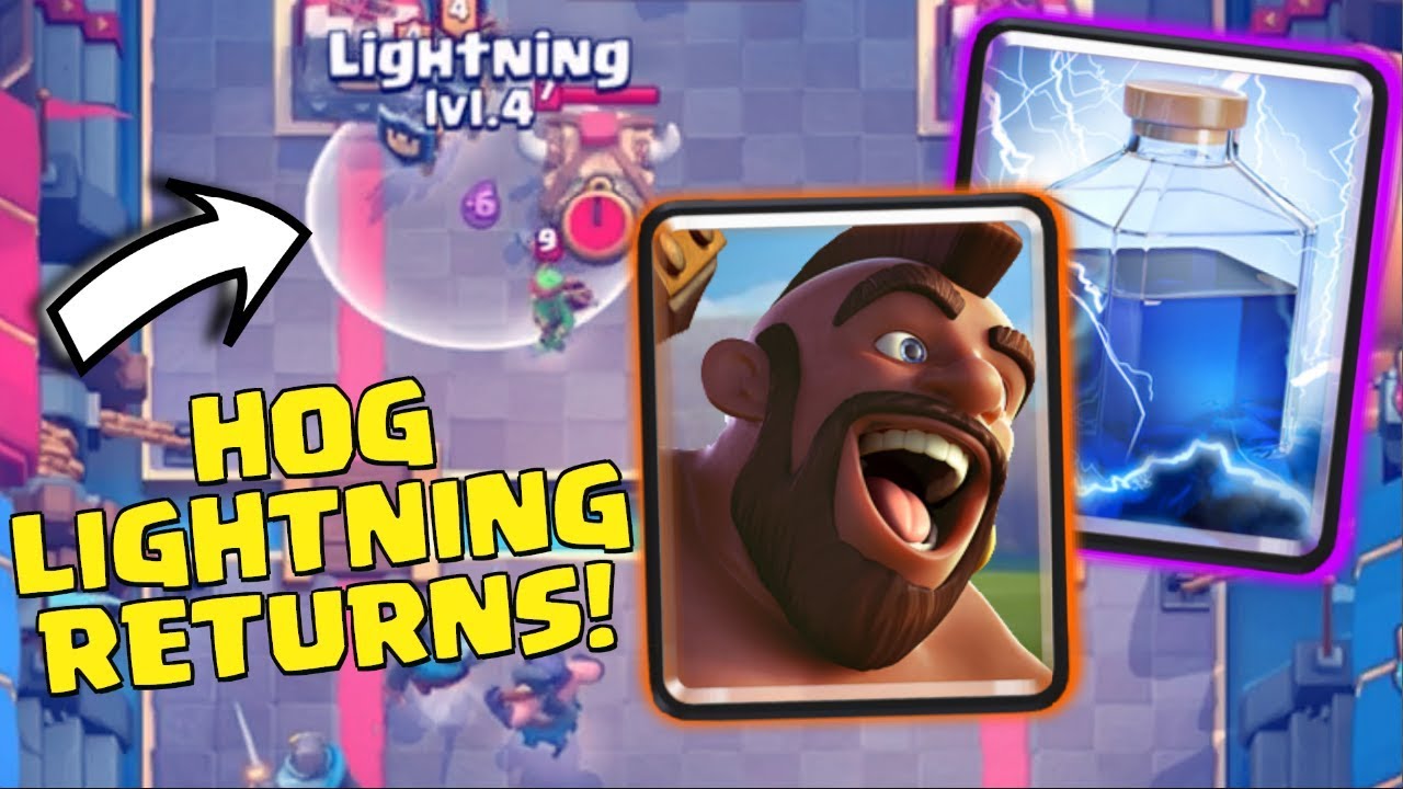HOG LIGHTNING RETURNS!! | New Meta Hog Deck! | Clash Royale - YouTube