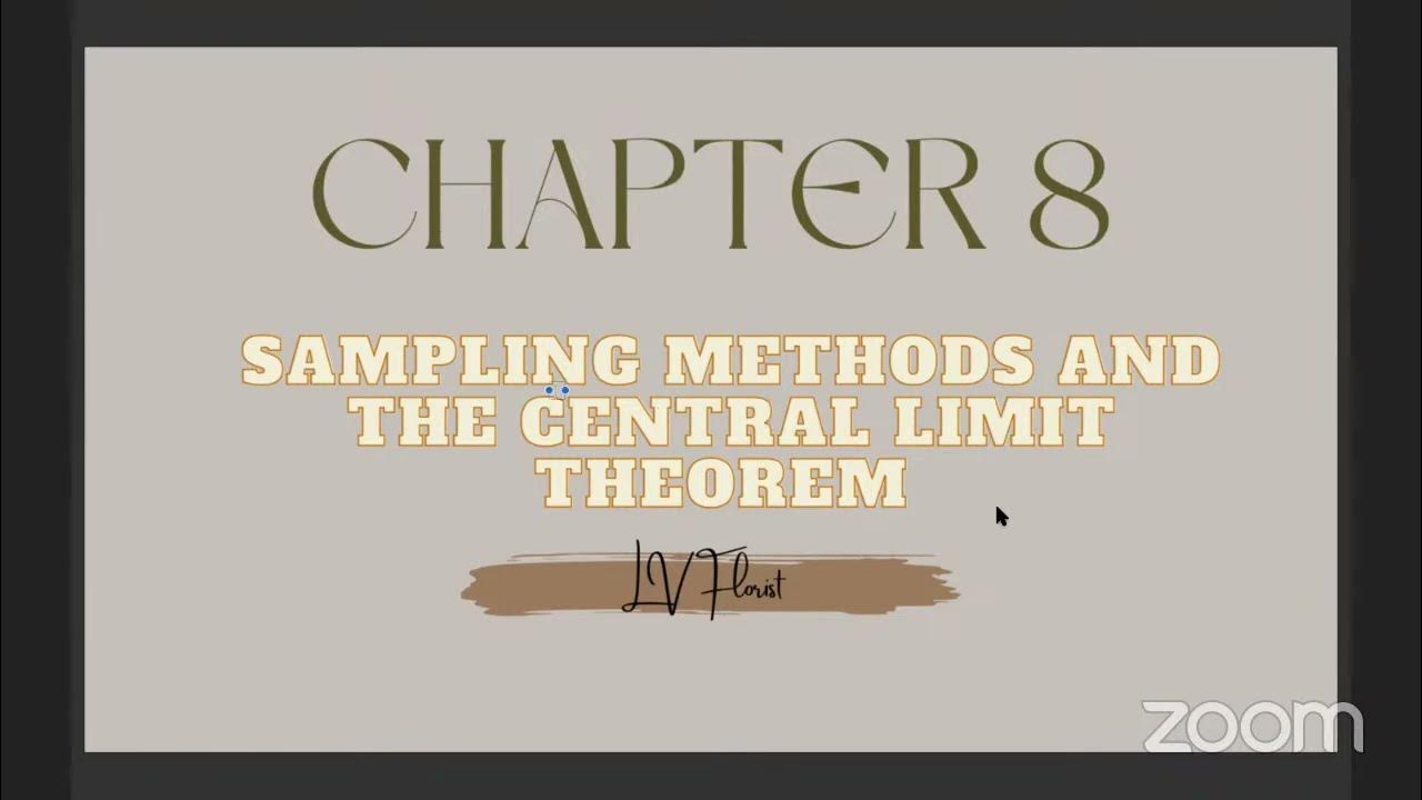 Chapter 8 Sampling Method and Central Limit Theorem (LV Florist Case) - YouTube