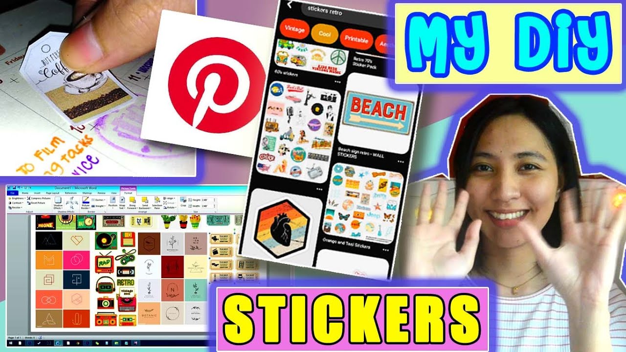MY BUDGET FRIENDLY DIY STICKERS (For less than P20, marami nakong ...