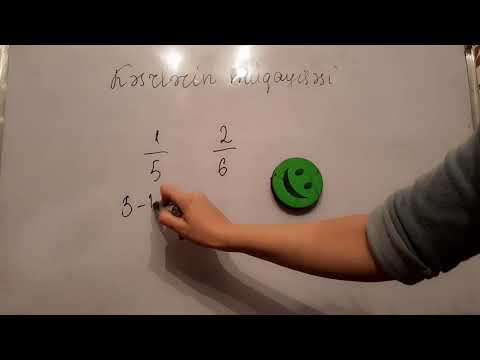 kesrlerin muqayisesi.qariwiq ededlerin muqayisesi.5ci sinif