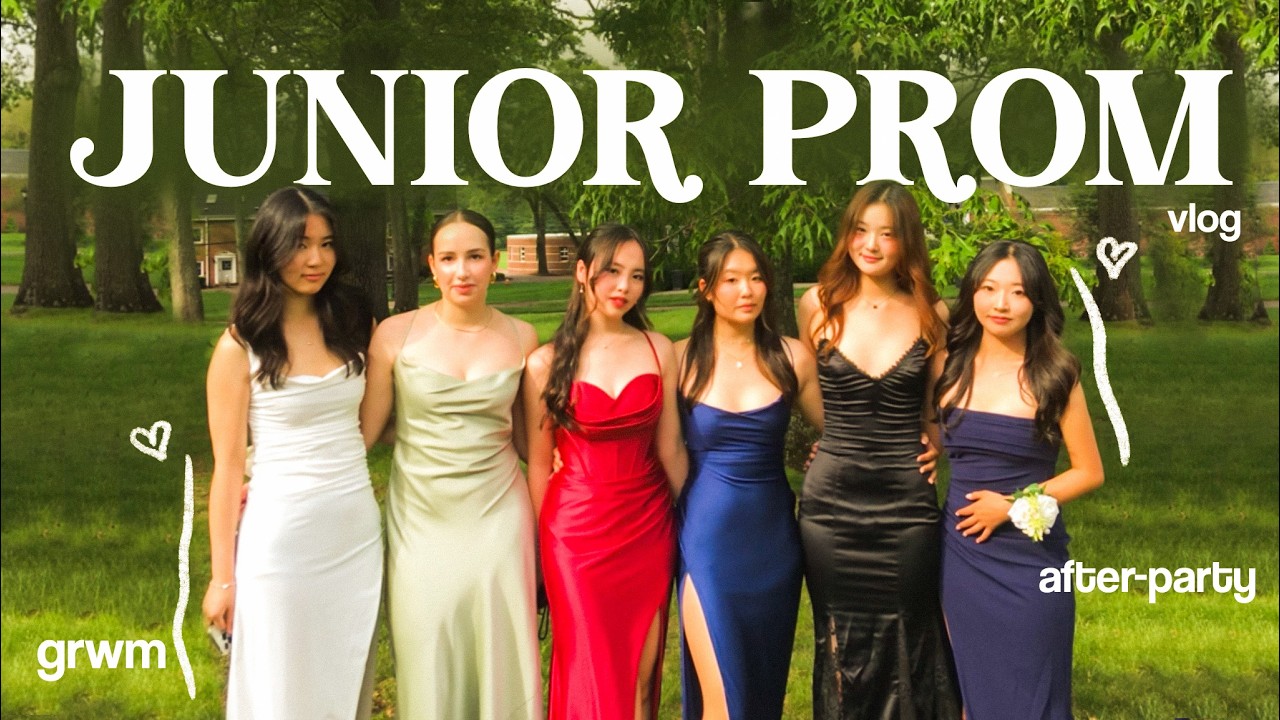junior prom GRWM + vlog (dance, after-party) 👠💃🏻 | junior year - YouTube