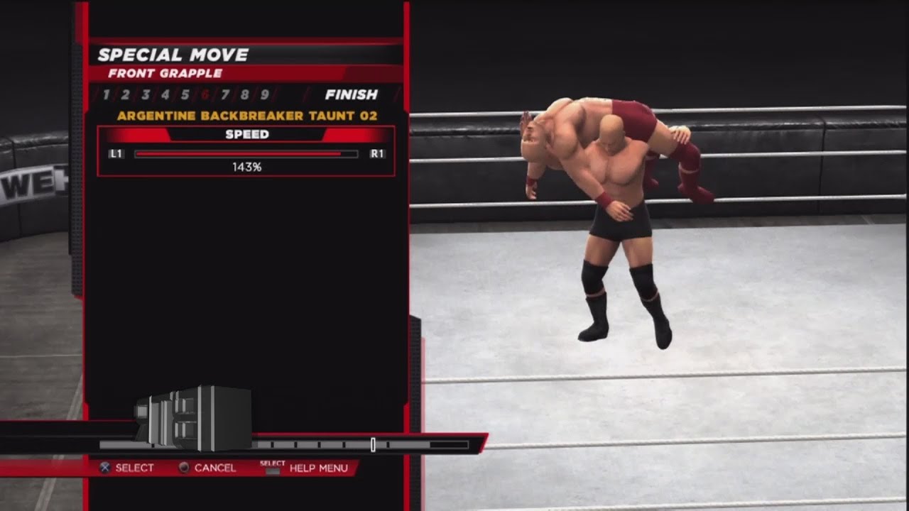 WWE 2K14 Creations Special Finisher How To Make Backbreaker Rack ...