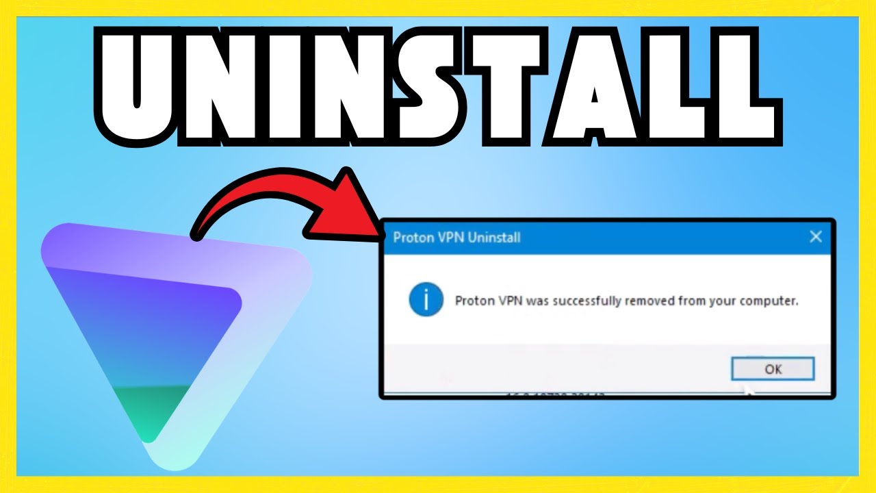 How To Uninstall ProtonVPN - The Easy Way - YouTube