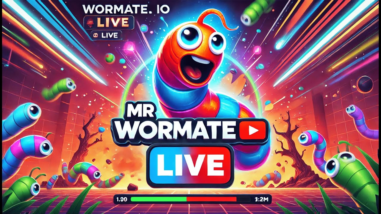 Wormate.io Live: Growing the Biggest Worm! 🐍🔥#51 - YouTube