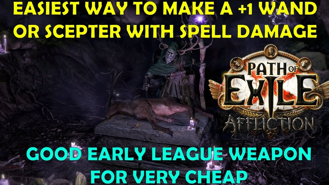 Easiest way to get a +1 and spell damage weapon. PoE 3.24 - YouTube