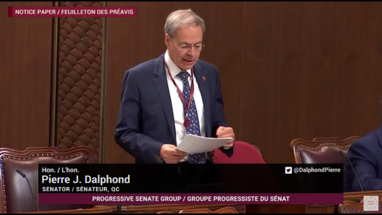 Senator Dalphond on the salaries of committee chairs and deputy chairs ...