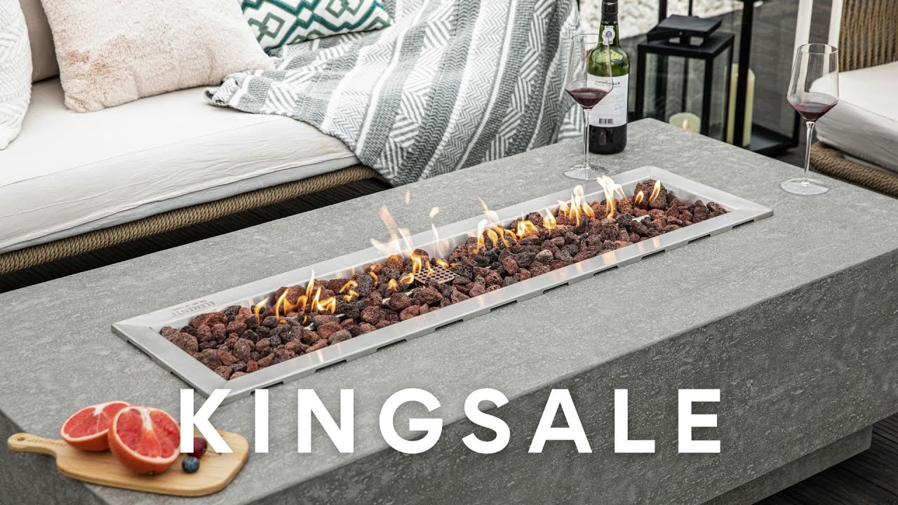 KINGSALE - Tisch mit Gaskamin - YouTube