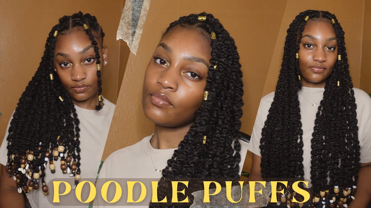 How to: Poodle Puff / Bubble Braids | Simple Poodle Puff Tutorial ...