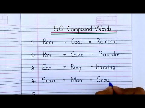 50 compound words | what is compound word | example of compound words ...