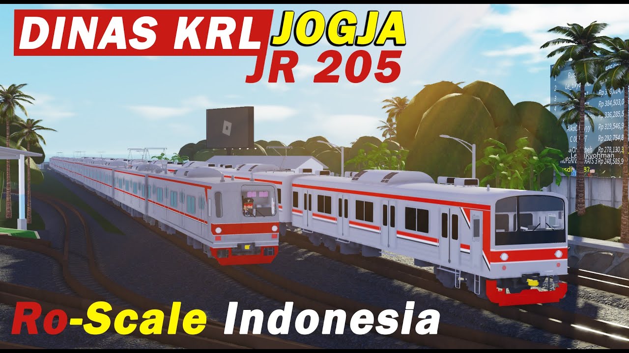 DINAS KRL JOGJA JR 205 | RO-SCALE ROBLOX INDONESIA - YouTube