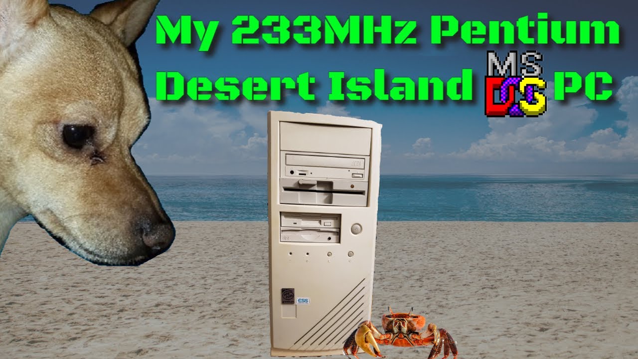 My Pentium 233MHz Desert Island DOS PC #DOScember - YouTube