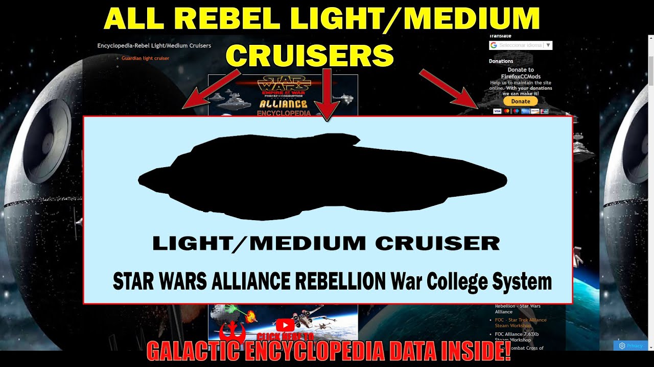 All LIGHT/MEDIUM CRUISERS of the Rebels - Star Wars - Units Data ...