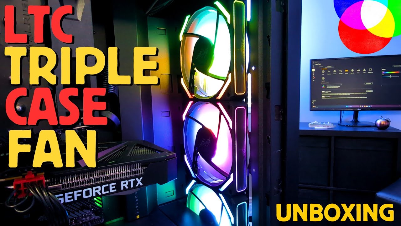 LTC ARGB PC Case Fan Unboxing (LTC CF-121D 120mm 3-Pack) - YouTube