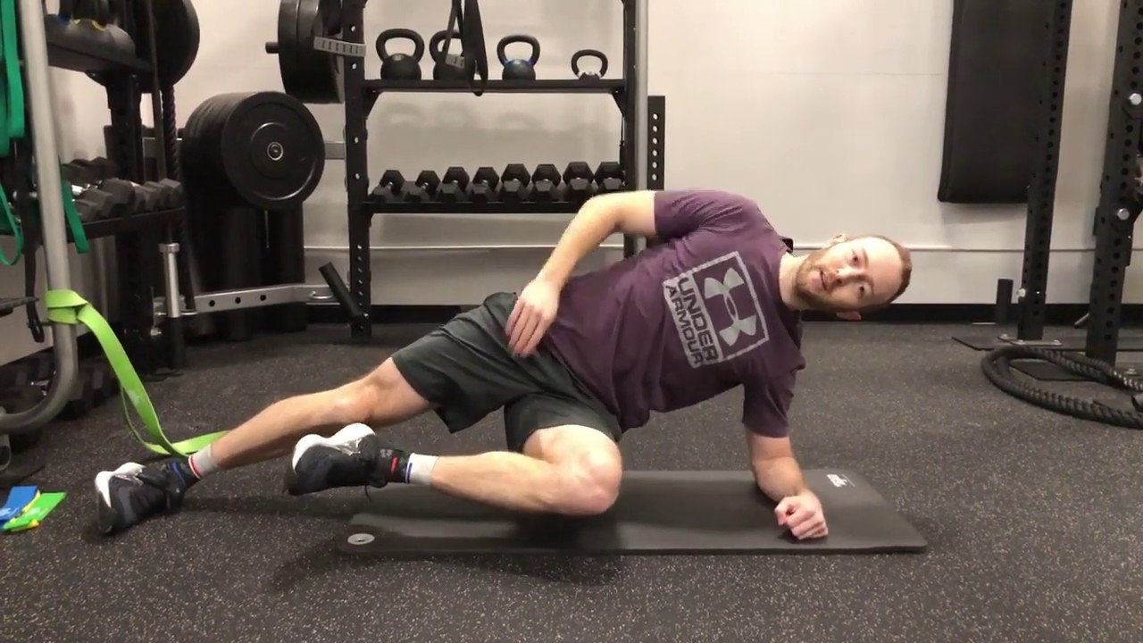 Adductor Side Plank (Inner Thigh) - YouTube