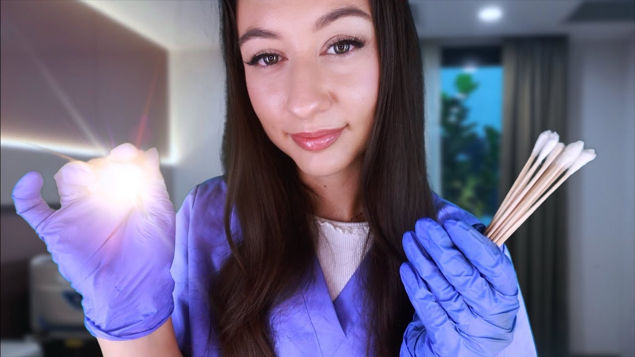 ASMR Ear Cleaning & Hearing Test Exam ~ Doctor Roleplay - YouTube