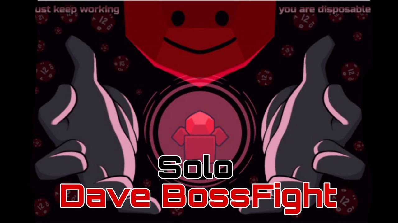Dave Boss Fight Solo (SLAP BATTLES) - YouTube