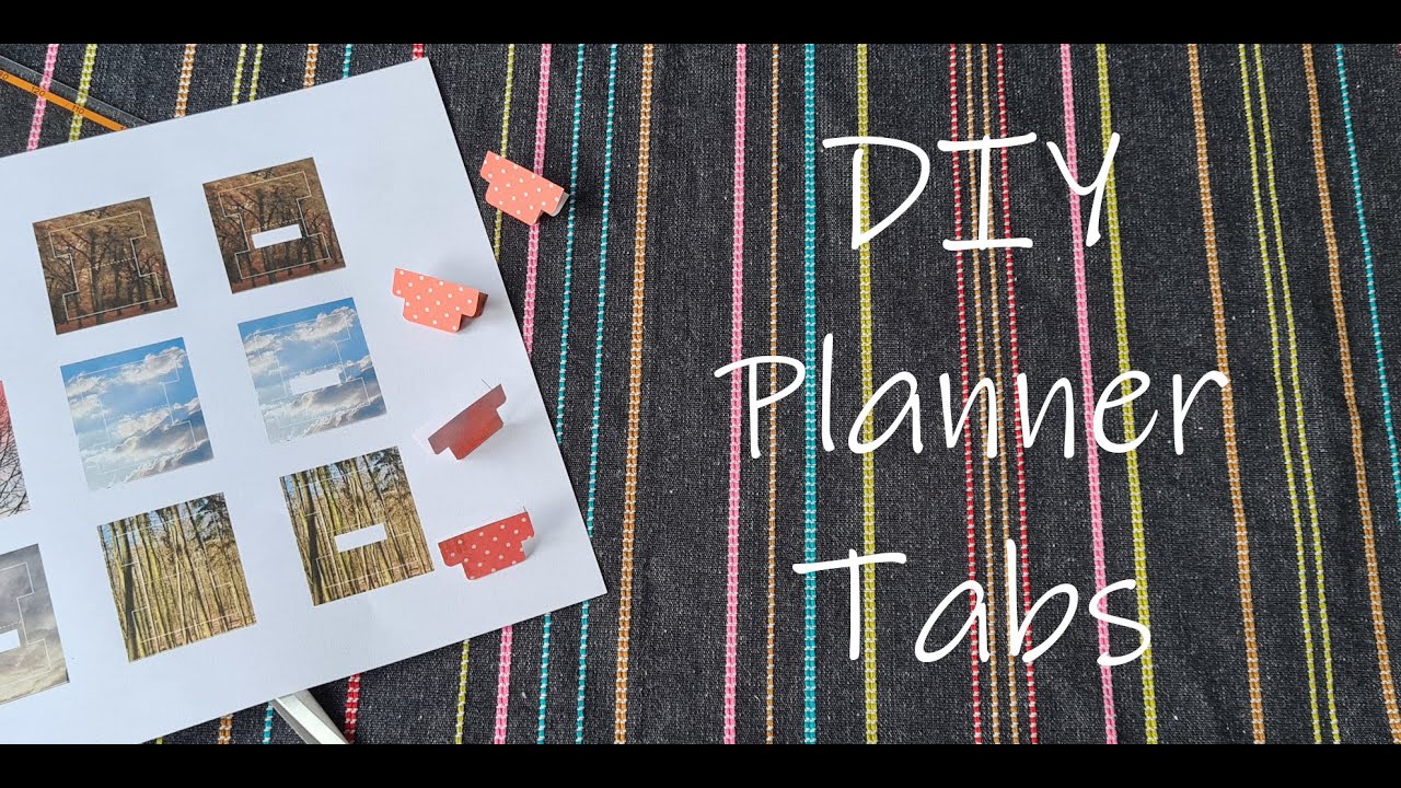 DIY Planner Tabs + Free Printable - YouTube