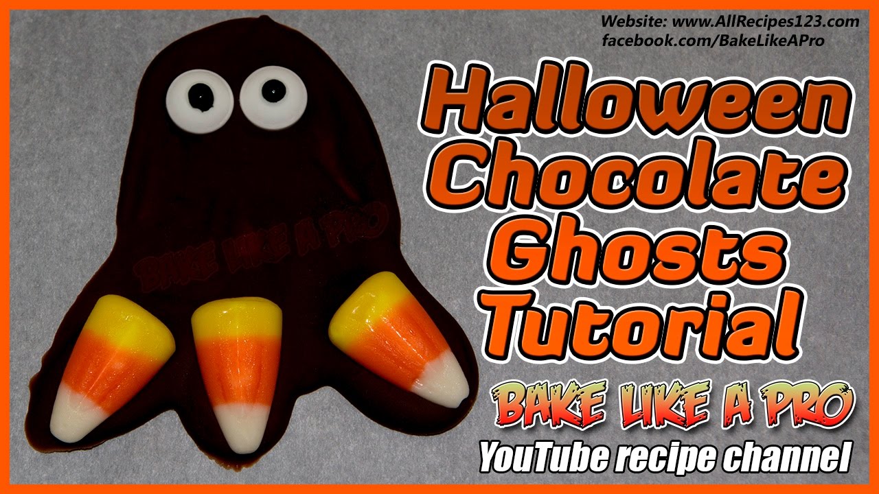 Easy Halloween Chocolate Ghosts Tutorial - YouTube