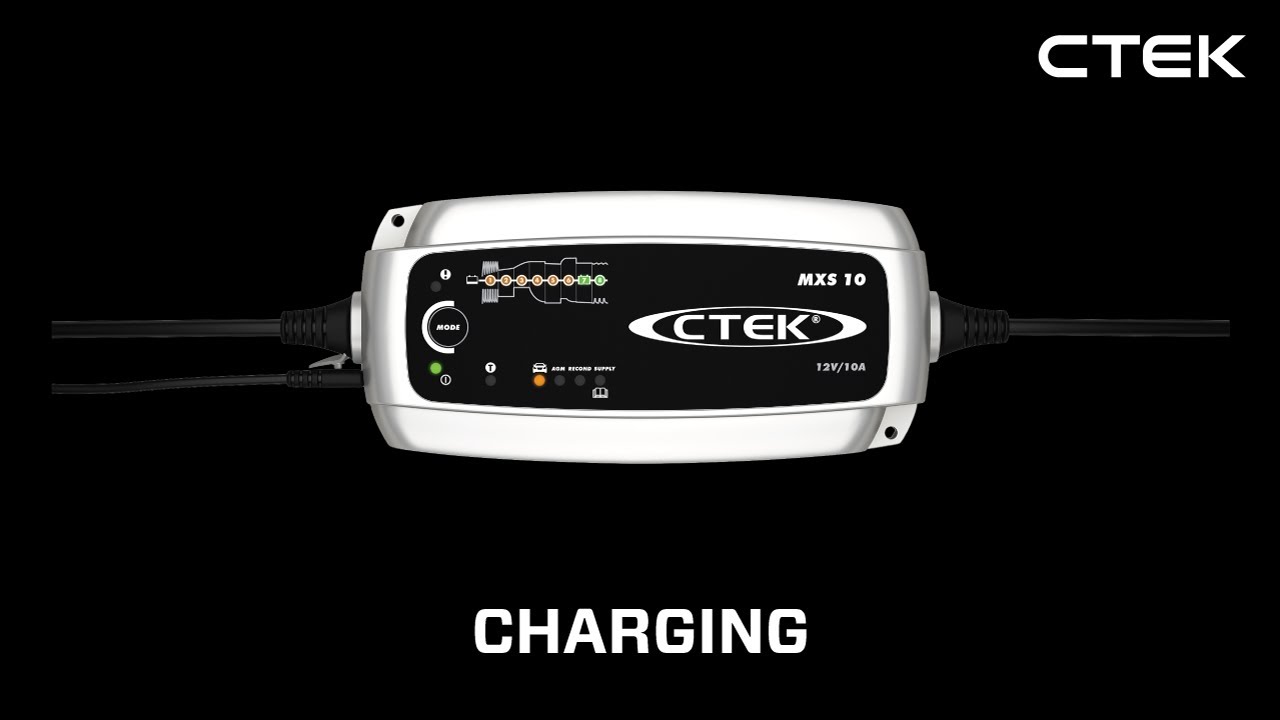 Tutorials CTEK MXS 10 Charging - YouTube