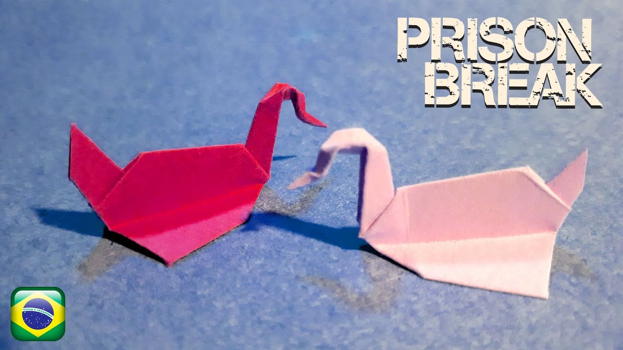 CISNE DO PRISON BREAK - ORIGAMI (FÁCIL) - YouTube