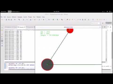 Angle computation using opencv (setMouseCallback) - YouTube