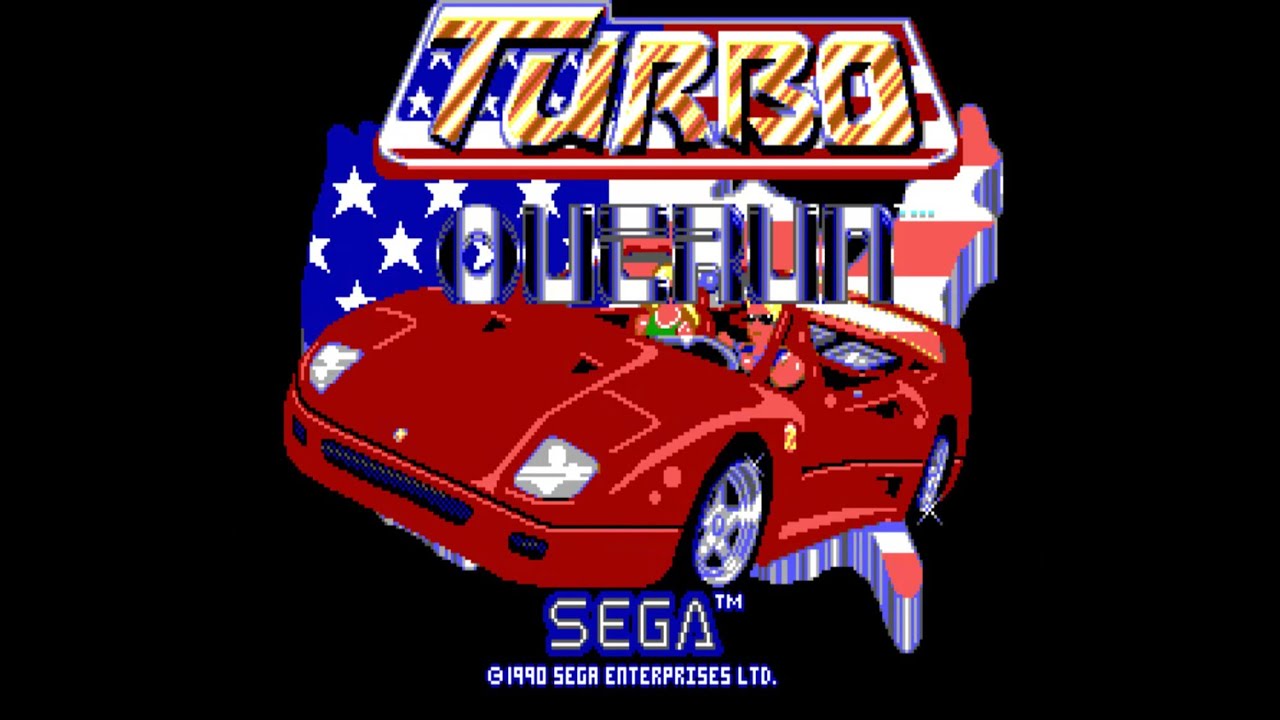 Turbo Outrun 1990 PC EGA - Playthrough WIN Vs Game & Porsche 959 15min ...