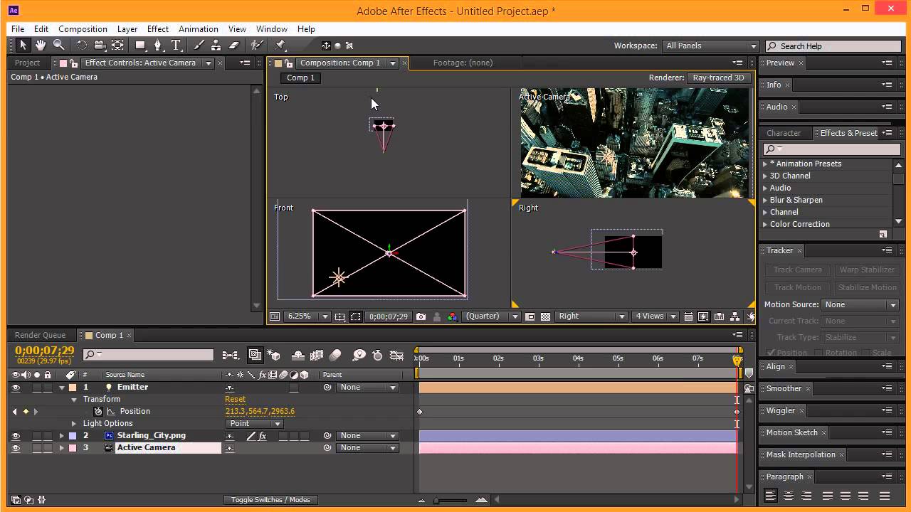 Missile Explosion VFX After Effects Trapcode Particular Basics Tutorial ...