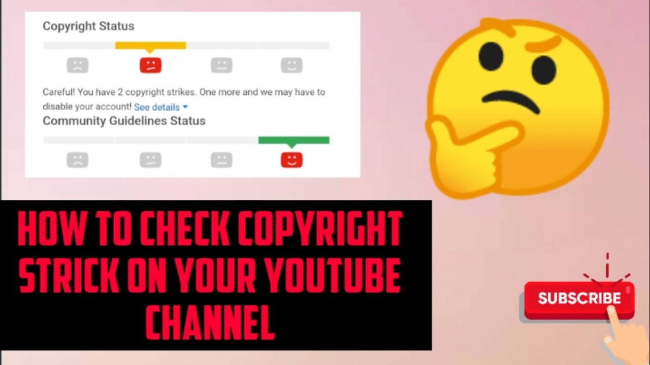 How to check copyright strick | youtube copyright | community ...