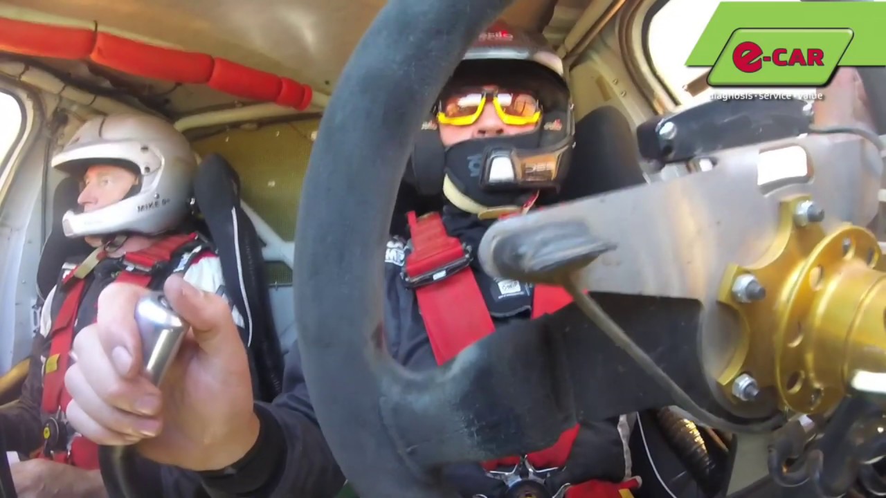 Rally car been serviced at an independent workshop at e-CAR - YouTube