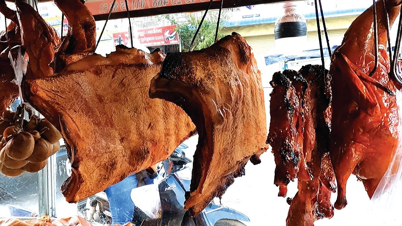 Pork Chops & Cutting a Whole Cow for Grilling - Cambodia's Greatest ...