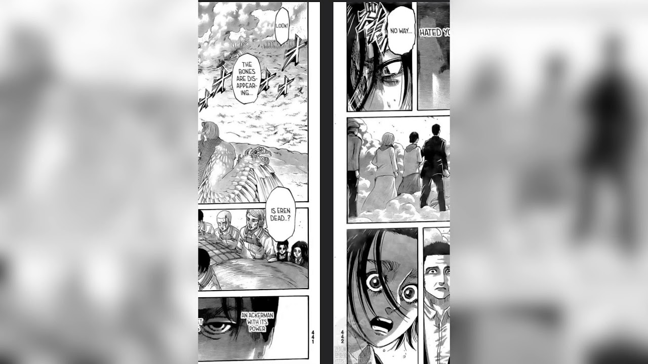 ARMIN COLOSSAL TITAN VS EREN COLOSSAL TITAN | FULL MANGA AOT CHAPTER ...