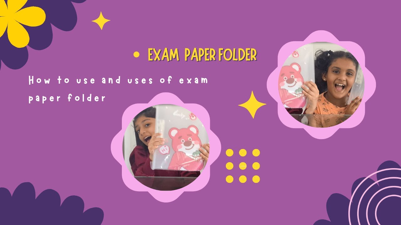 Exam paper folder | review | unboxing | PVC material | for school | art ...